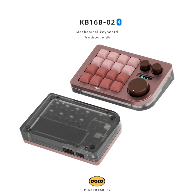 16 keys Programmable Multifunction Mechanical keyboard Version Bluetooth