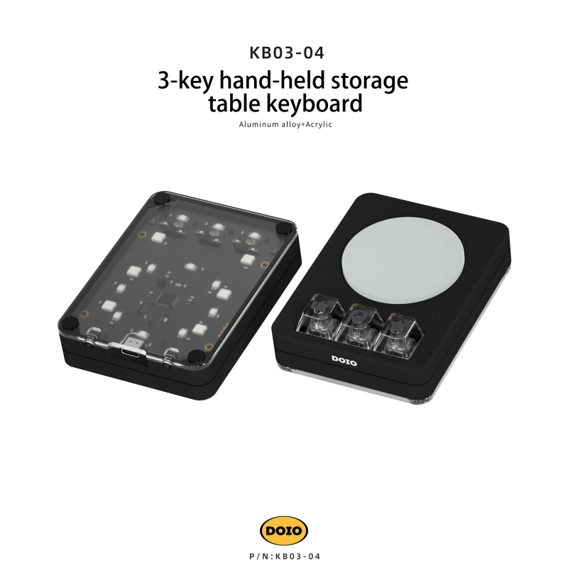 3-key hand-held storage table keyboard