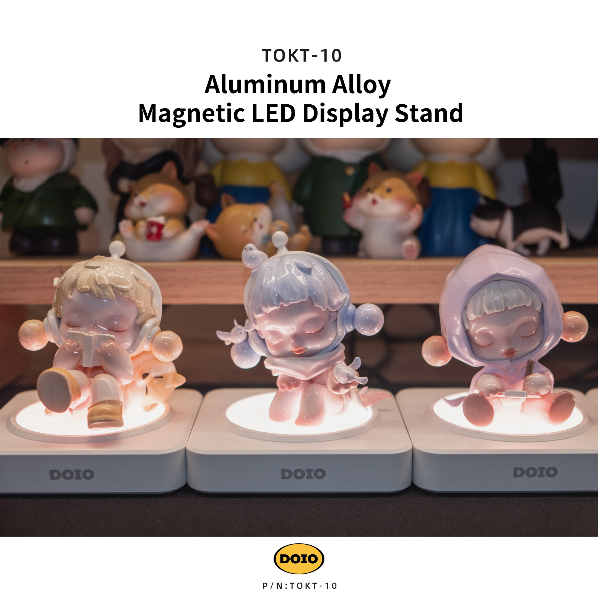 Aluminum Alloy Magnetic LED Display Stand