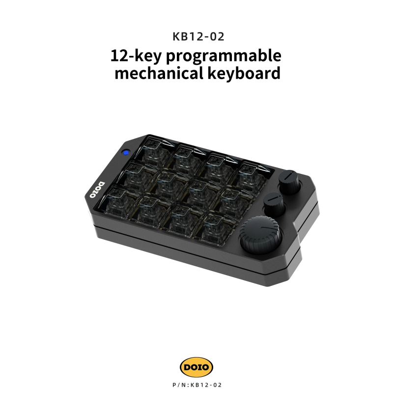 12-key programmable mechanical keyboard
