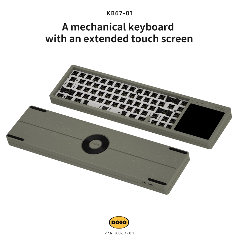 67 key touch extension screen mechanical keyboard kit