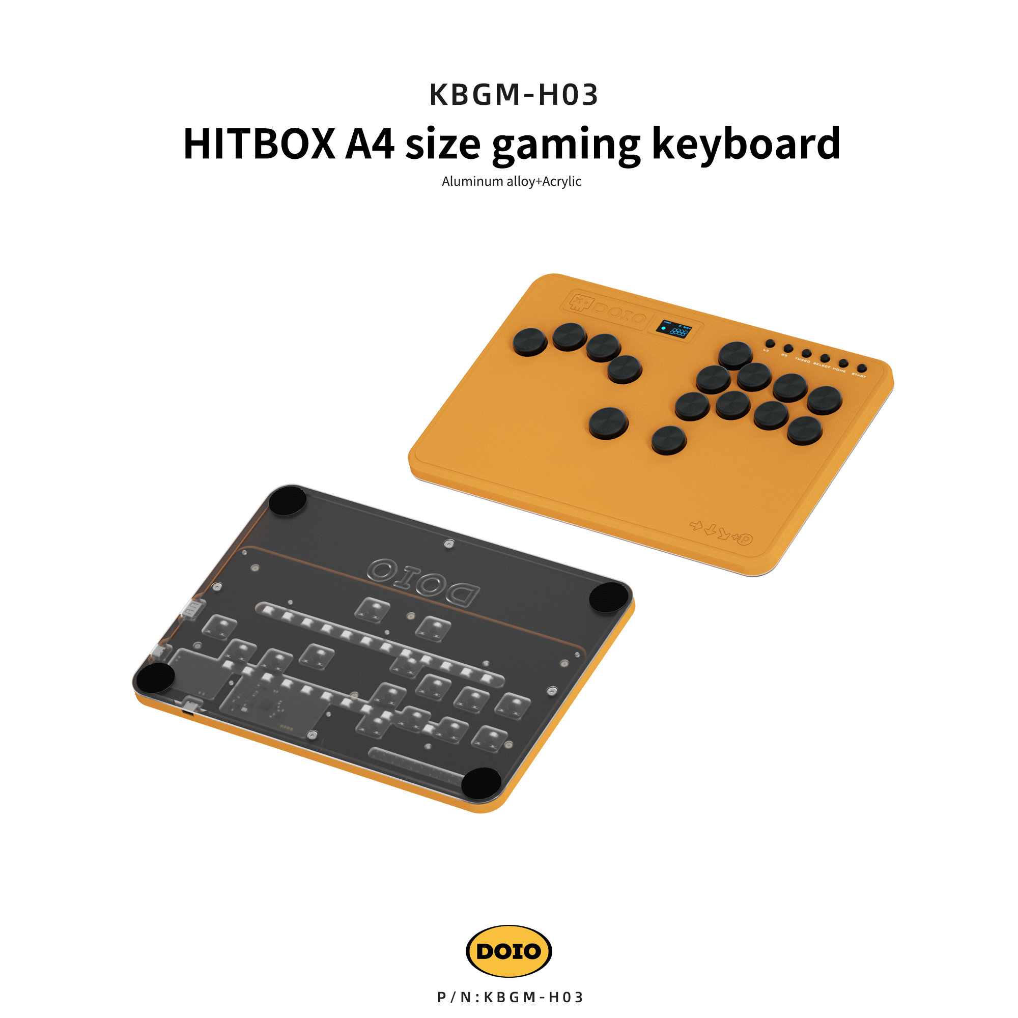 HITBOX A4 size gaming keyboard