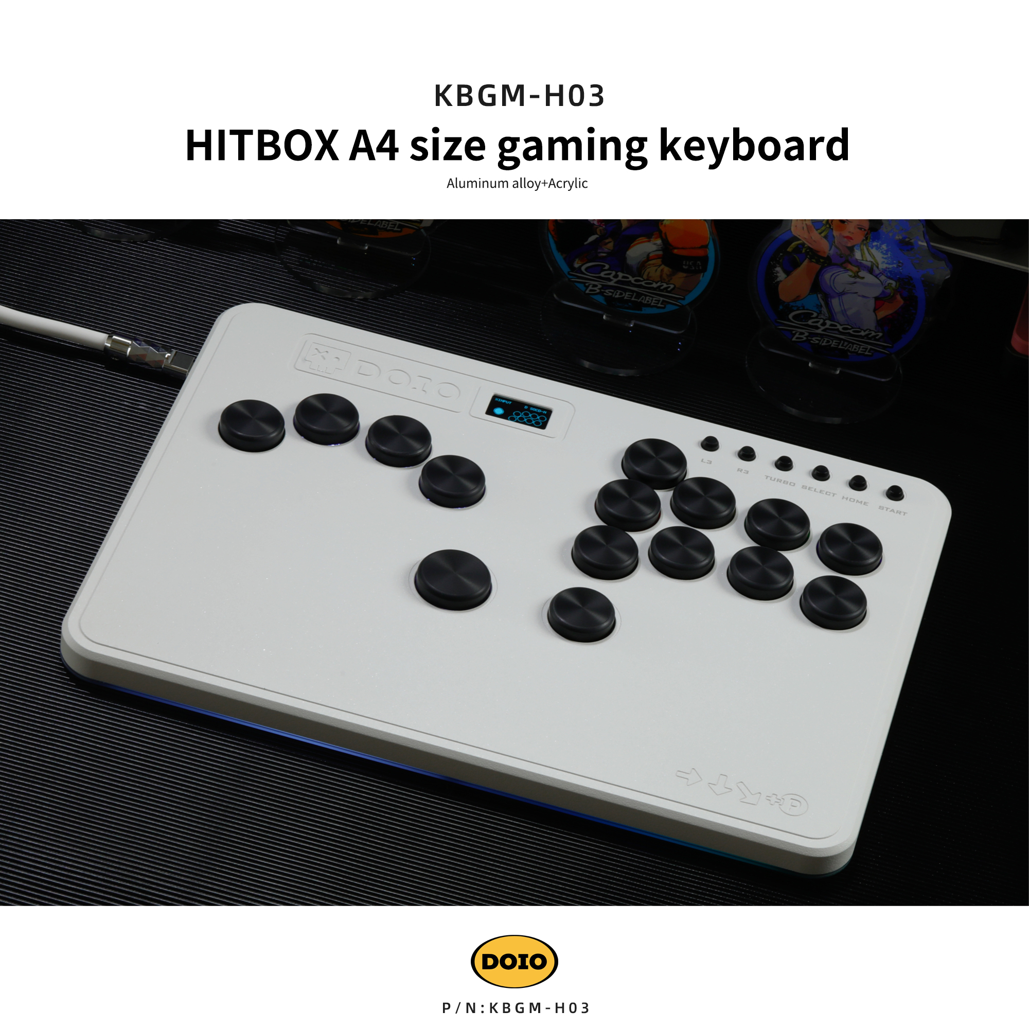 HITBOX A4 size gaming keyboard