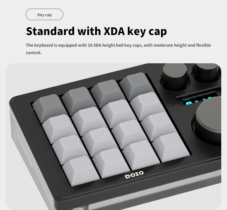 DOIO 16 keys Programmable Multifunction Mechanical keyboard Version ...