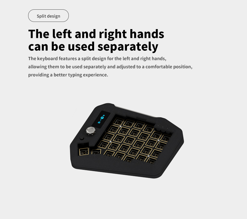 sofle split keyboard bluetooth dual-mode mechanical keyboard kit KB29B-01