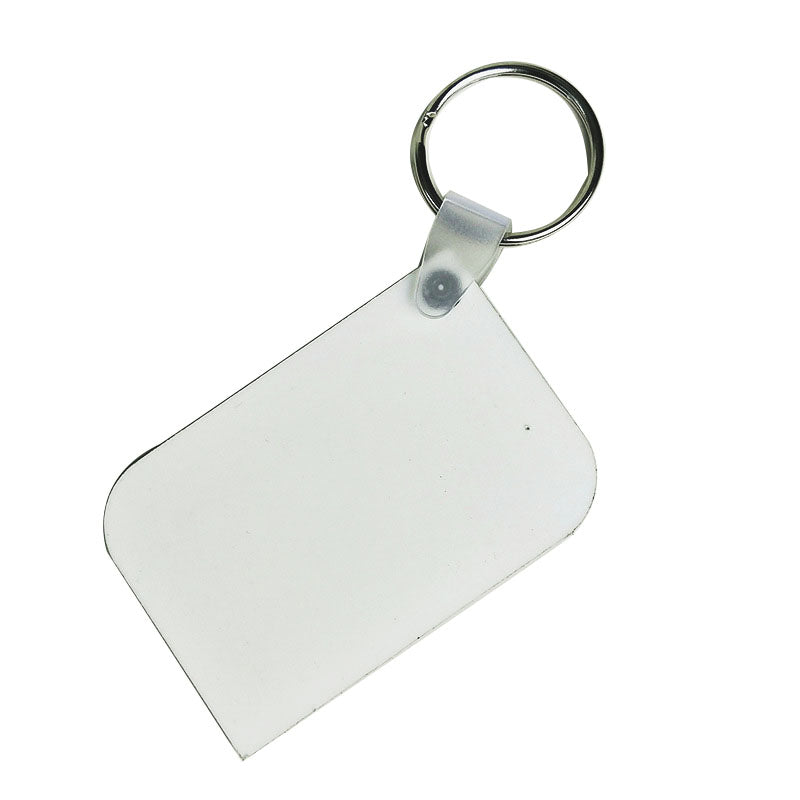 Sublimation MDF Key Ring Blanks Wholesale Wood Rectangle Keychain