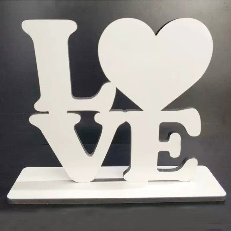 MDPF37-Sublimation MDF LOVE HEART Photo Frame