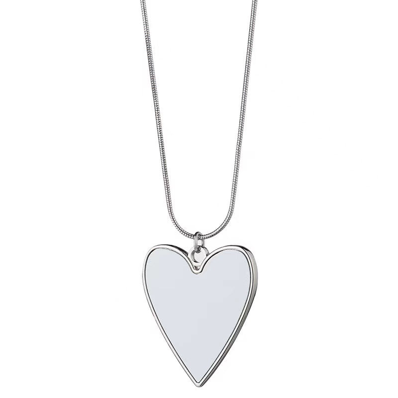 NLS16-Sublimation Heart Shape Necklace