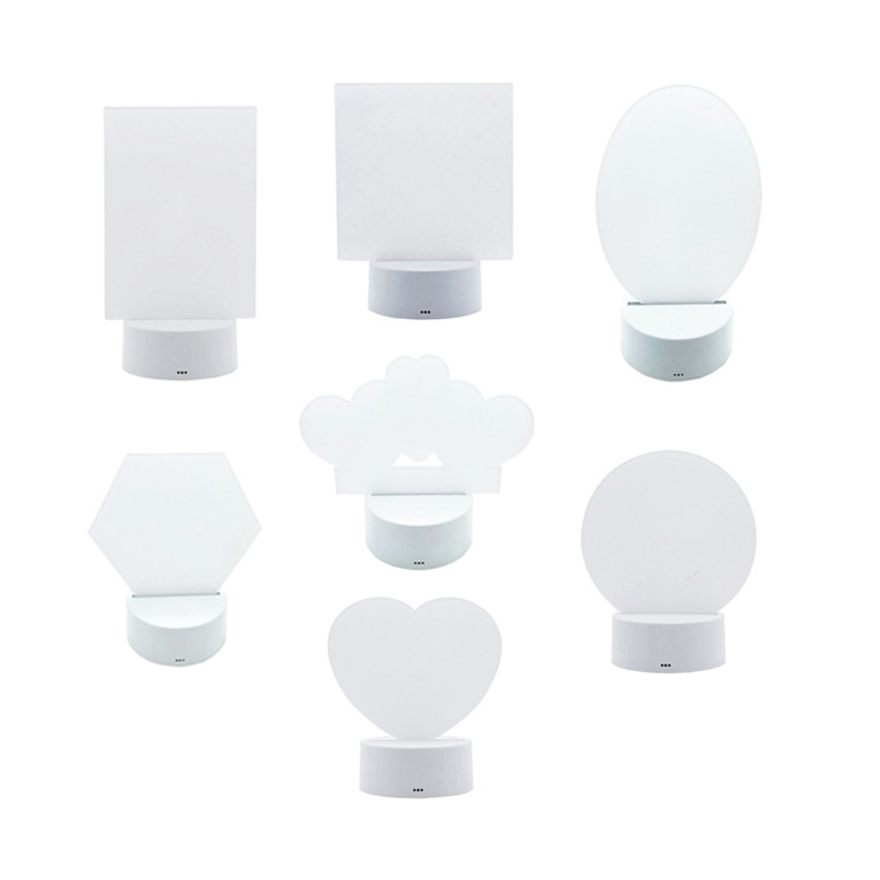 Sublimation LED Night Light Blanks Wholesale Photo Frame Night Light