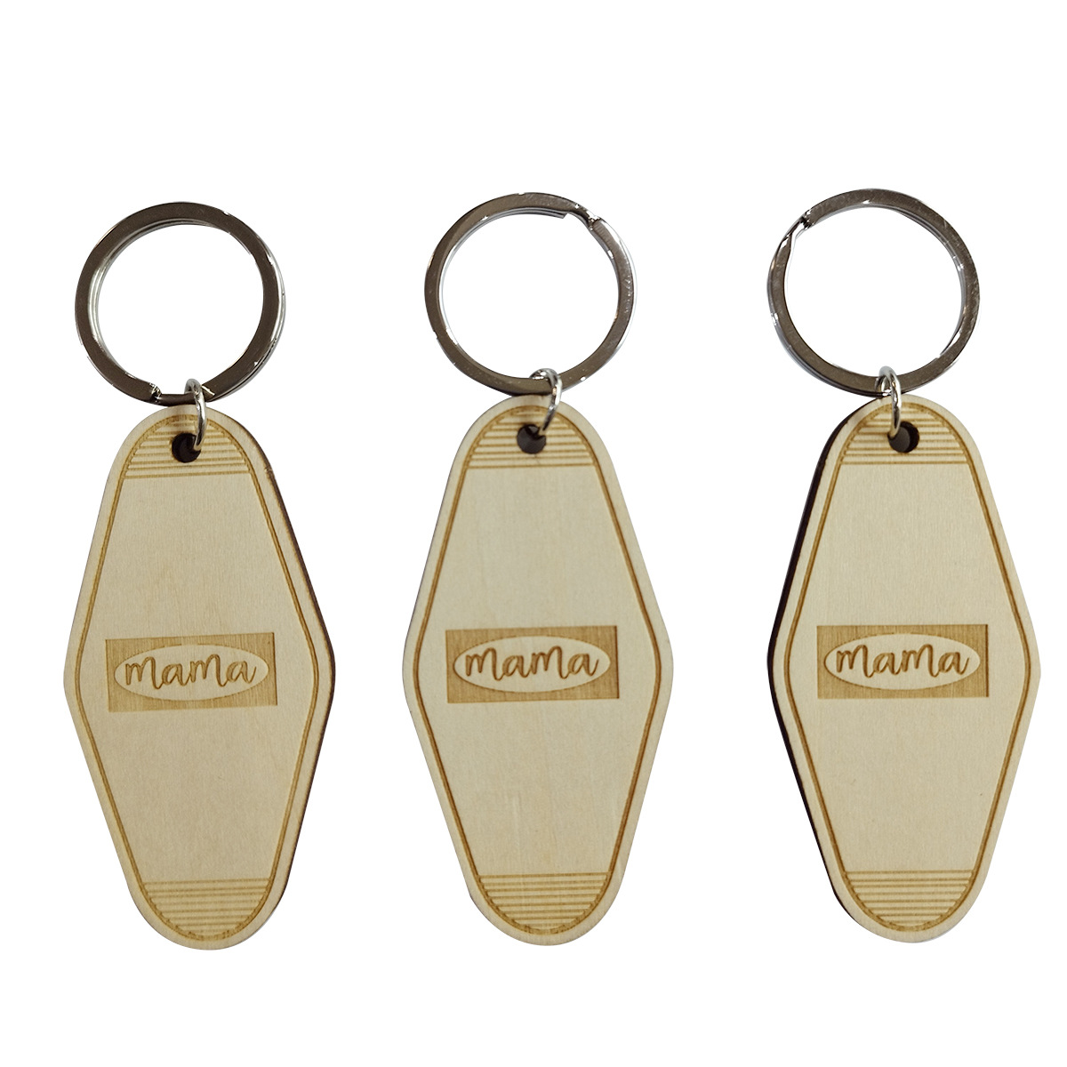 MAMA Wooden Keychain Gift For Mother's Day