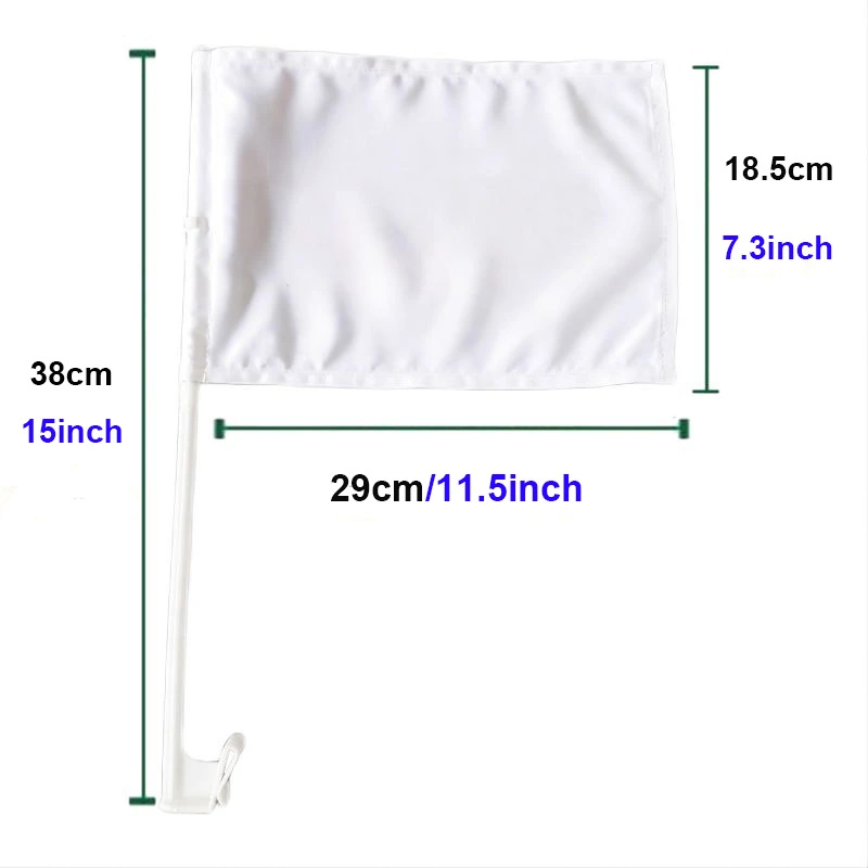 Sublimaion Car Flag Blanks Wholesale Flag With Pole