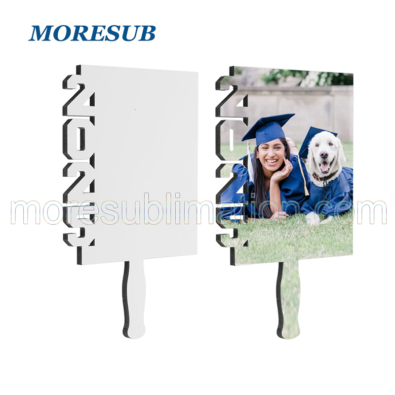 Sublimation 7*4 INCHES MDF 2025 Graduation Fan Congrats Photo Frame Blanks