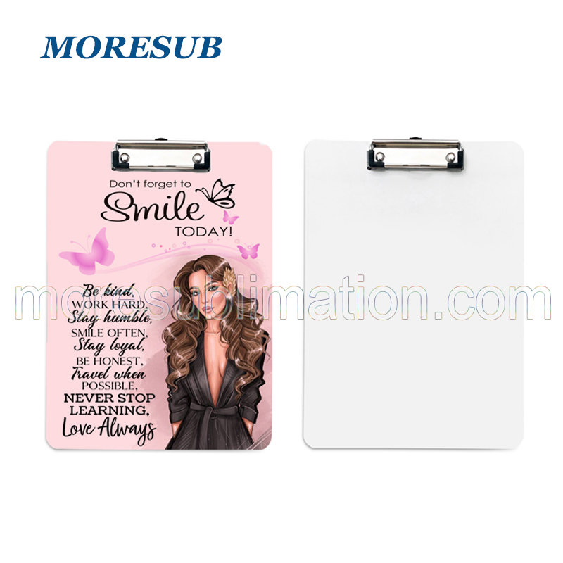 Sublimation MDF Clipboard Double Sided A4 A5 Clipboard Blanks