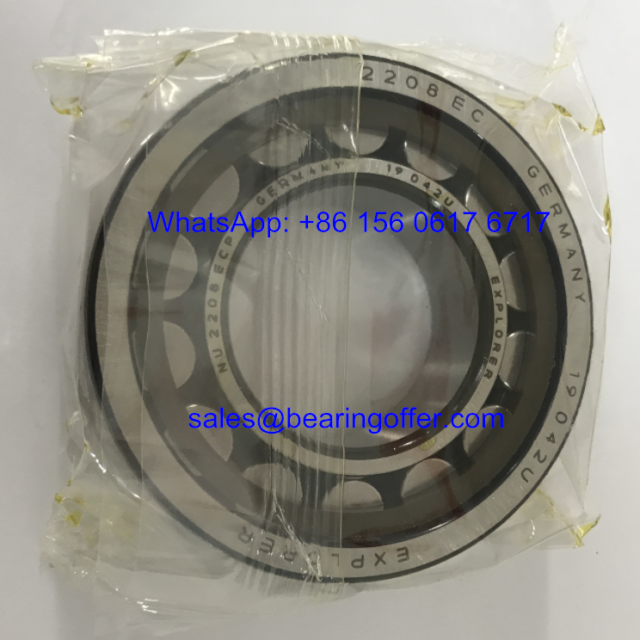 NU2208ECP Cylindrical Roller Bearing 2208EC Roller Bearing - Stock for Sale