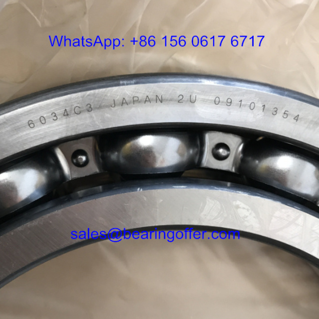 6034C3 JAPAN U2 Steel Cage Bearing 170x260x42 Ball Bearing - Stock for Sale