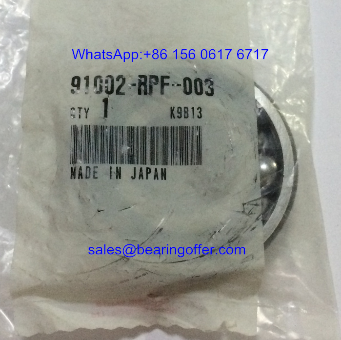 91002-RPF-003 Gearbox Bearing 91002RPF003 Ball Bearing - Stock for Sale