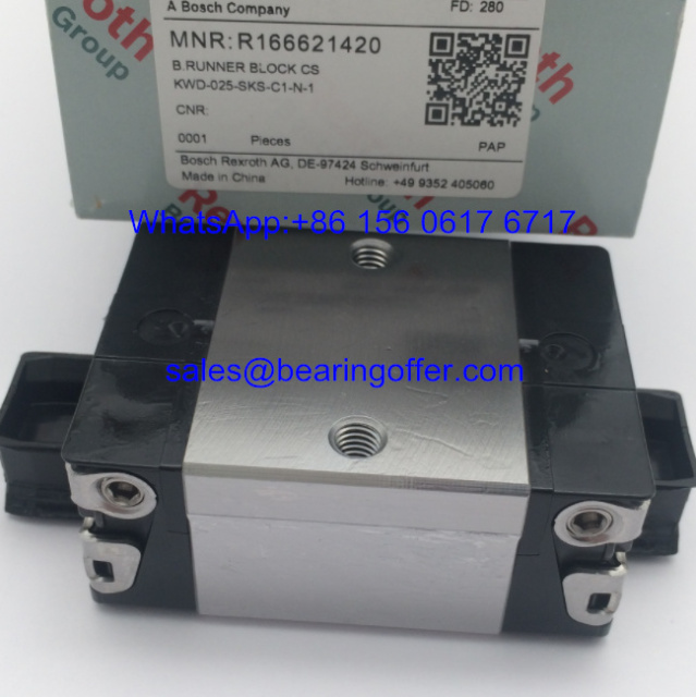 R166621420 Linear Guide Carriage KWD-025-SKS-C1-N-1 Runner Block ...