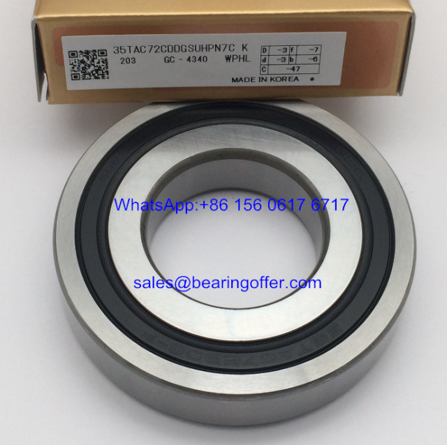 35TAC72CDDGSUHPN7C Japan Precision Bearing 35X72X15 Ball Bearing ...
