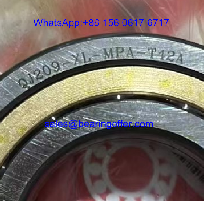 QJ209-XL-MPA-T42A Four Point Contact Bearing 45x85x19 Ball Bearing ...