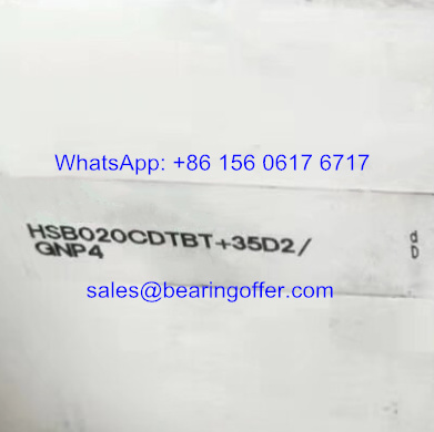 HSB020CDTBT+35D2/GNP4 High Speed Bearing 100x150x24 Ball Bearing ...