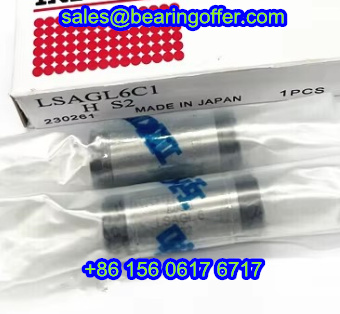 LSAGL6C1HS2 Linear Ball Spline 6x19x30 Ball Spline Bearing LSAGL6 ...