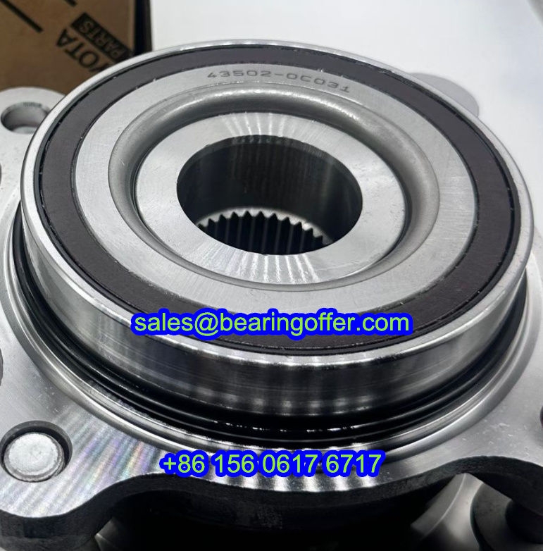 43502-0C031 Wheel Hub Bearing 43502 0C031 Rolling Bearing - Stock for Sale