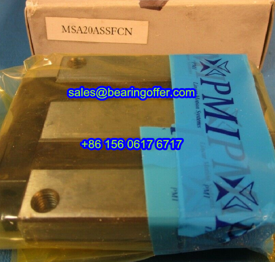 MSA20ASSFC Linear Carriage 30x63x72.9 Guide Block MSA20ASSFCN - Stock ...
