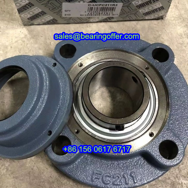 C-UCFC211R3 Pillow Block Bearing UC211R3 Ball Bearing FC211 Housing ...