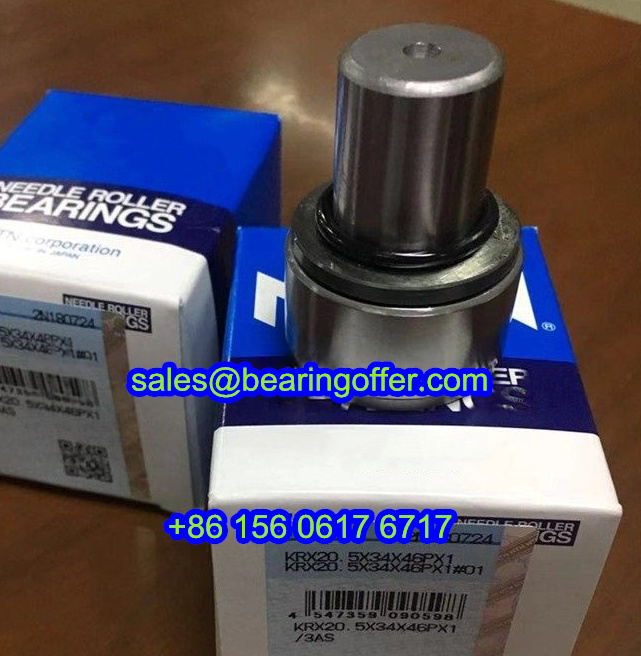 KRX20.5X34X46PX1 Cam Follower Bearing KRX20.5X34X46PX1/3AS Roller ...