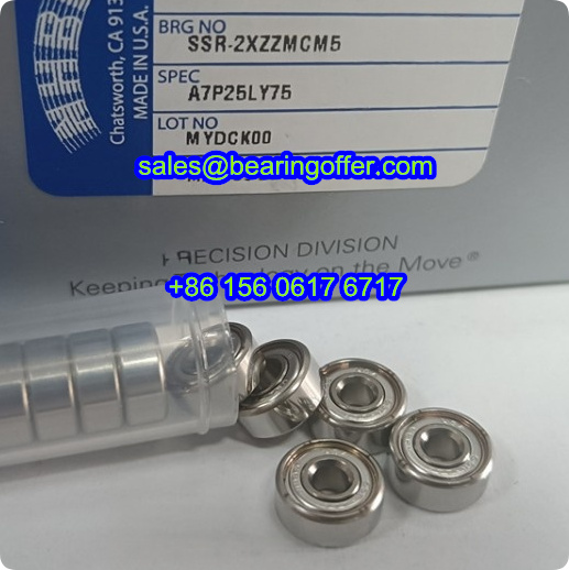 SSR-2XZZMCM5 Deep Groove Ball Bearing SSR2XZZ Rolling Bearing - Stock ...