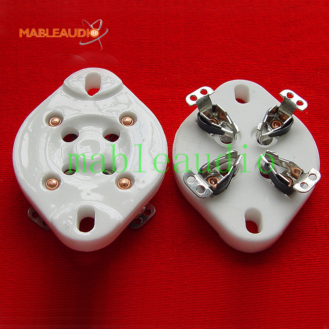 GZC4-1 10pcs 4 pins tube sockets