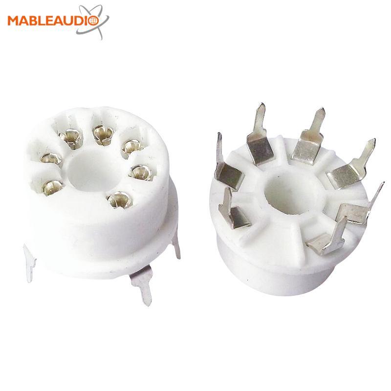 GZS7-1B-Y white 10pcs 7pins tube socket