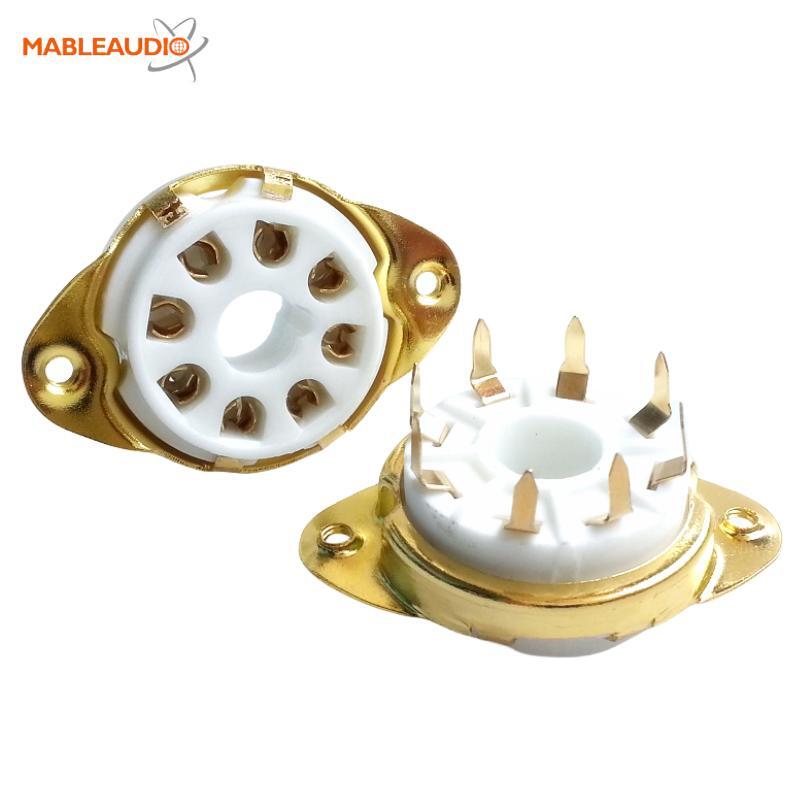 GZC8-Y-2-C-G 10pcs 8pins tube socket gold