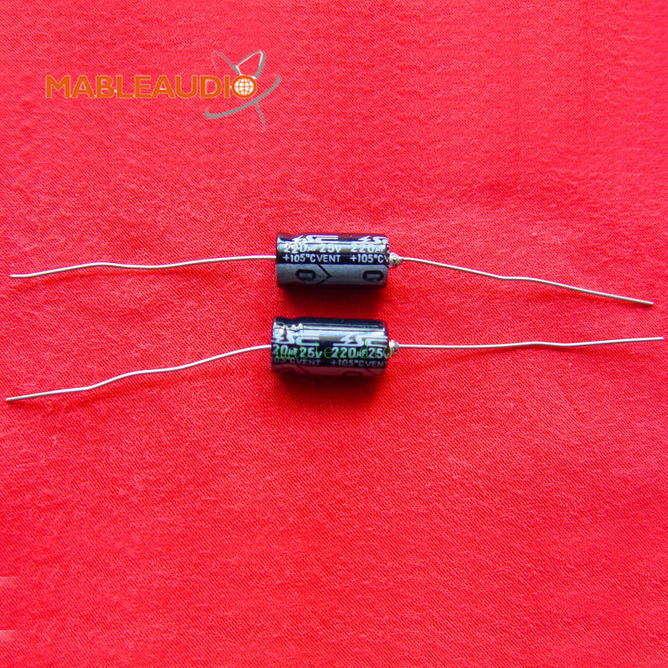 MAEC0011 10pcs 25V 220uF axia Electrolytic capacitors