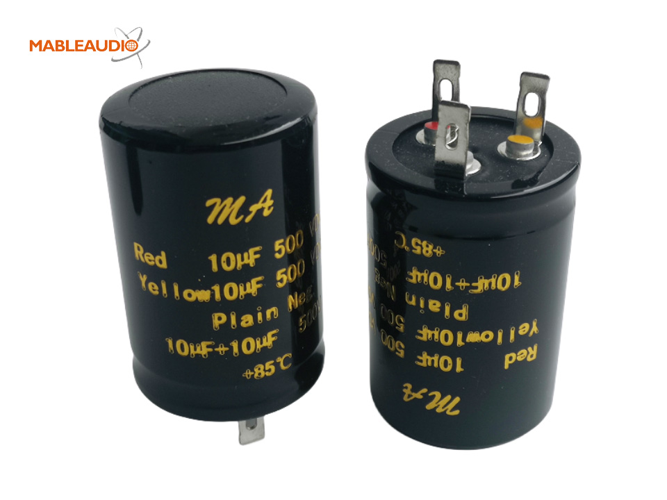 MAEC0024 5pcs 500V 10uF+10uF Electrolytic capacitors
