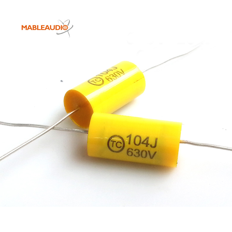 MACP0002 10pcs 630V 104 DC metallized polyester film axial capacitor MKT