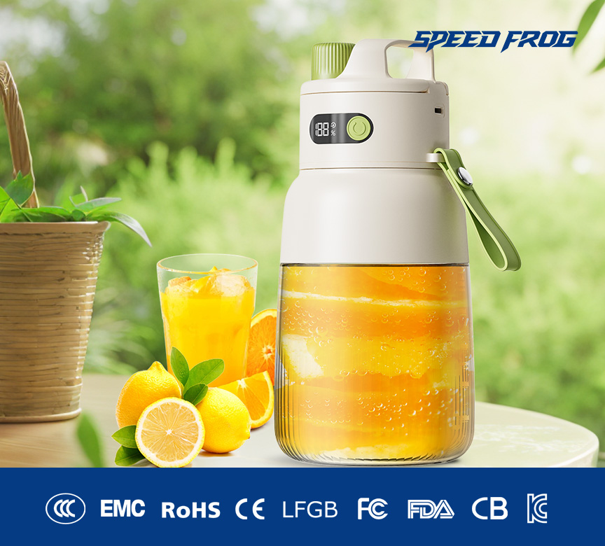 Large Capacity Portable Blender Doule Lid Straight Drink Design IPX6 ...