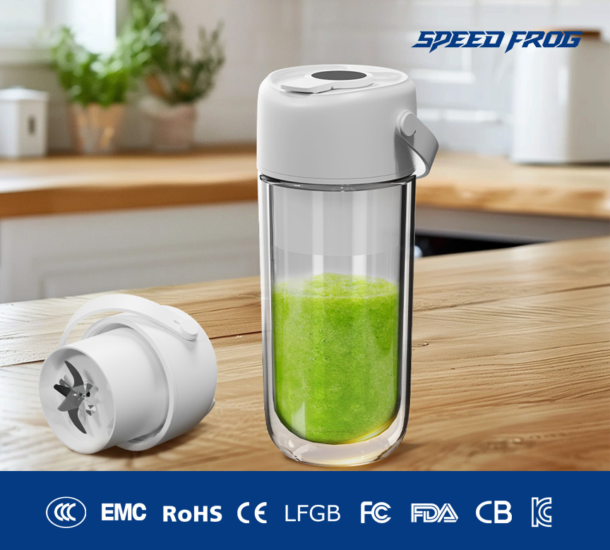Double Layer Glass Portable Blender IPX6 Waterproof LED Display Type-C Charging Wholesale /ODM /OEM