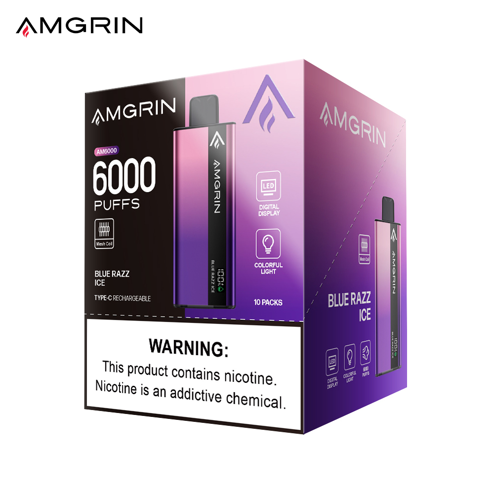 Amgrin AM6000 Disposable Vape Bulk Deal 10 Packs
