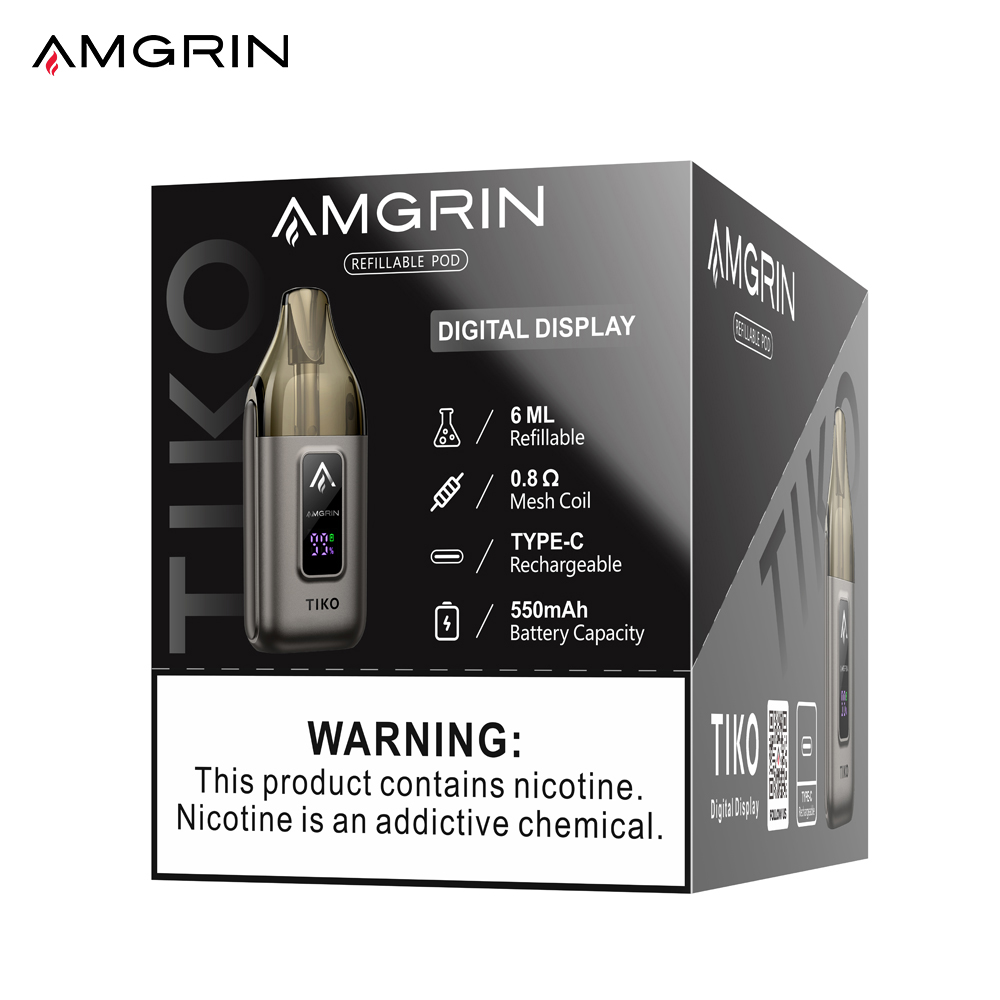 AMGRIN TIKO Refillable Replacement Pod Kit Bulk Deal 10 Packs