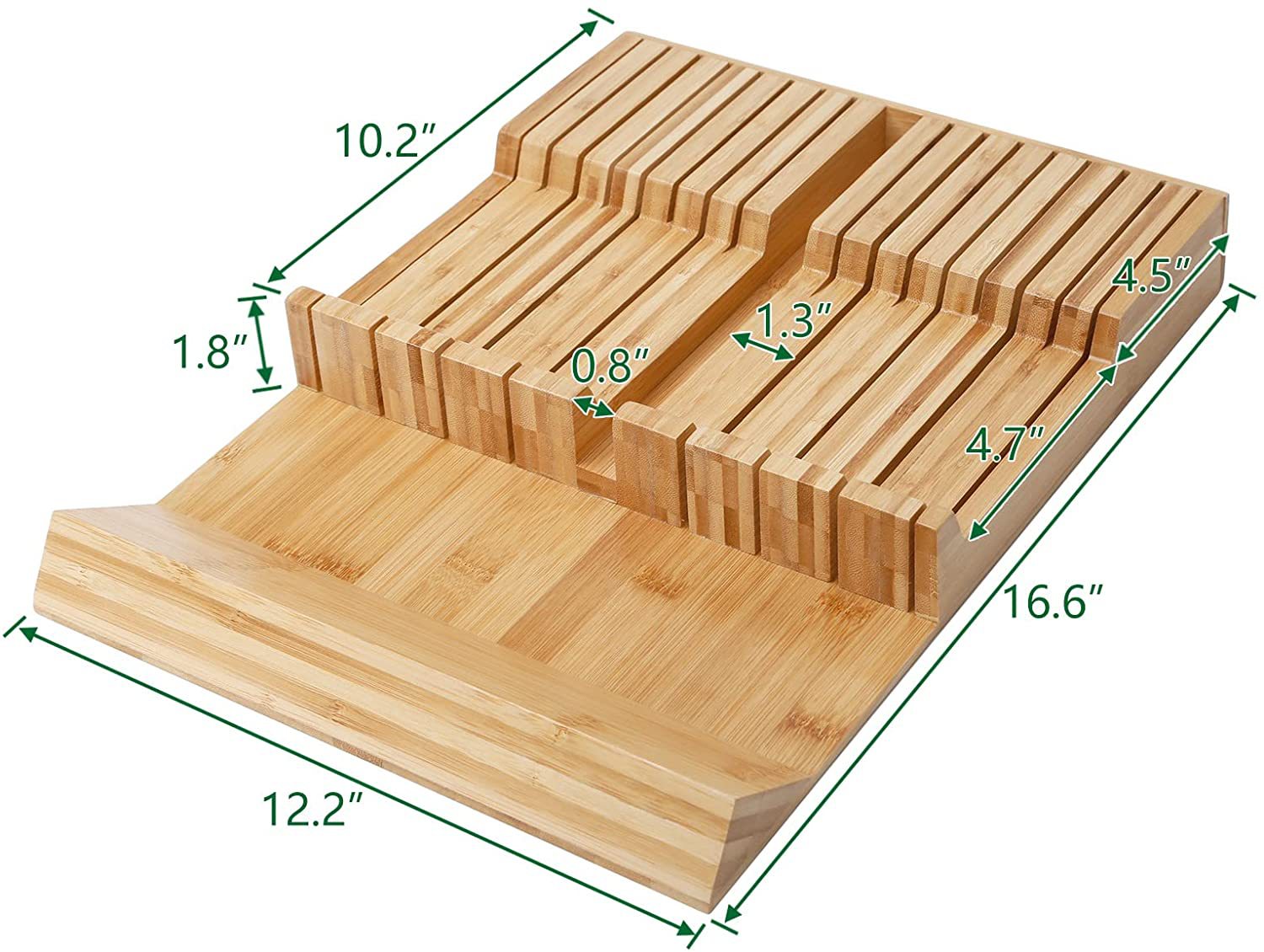 Bamboo Knife Block Insert