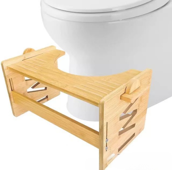 Bamboo 9" Poop Stool for Bathroom