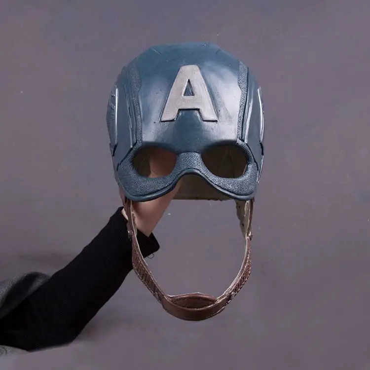 Captain America Superhero Steve Rogers Costume Mask Helmet Cosplay ...