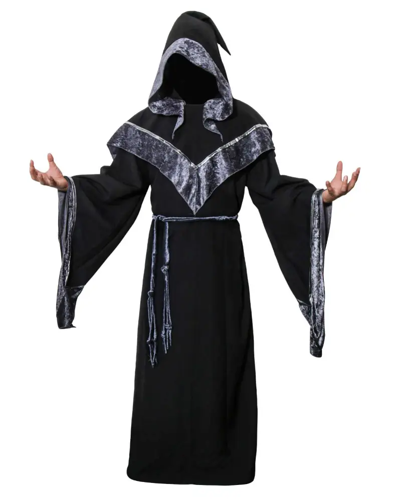 Dark Magician Medieval Cosplay Robes Men's Sorcerer Costumes Wizard ...