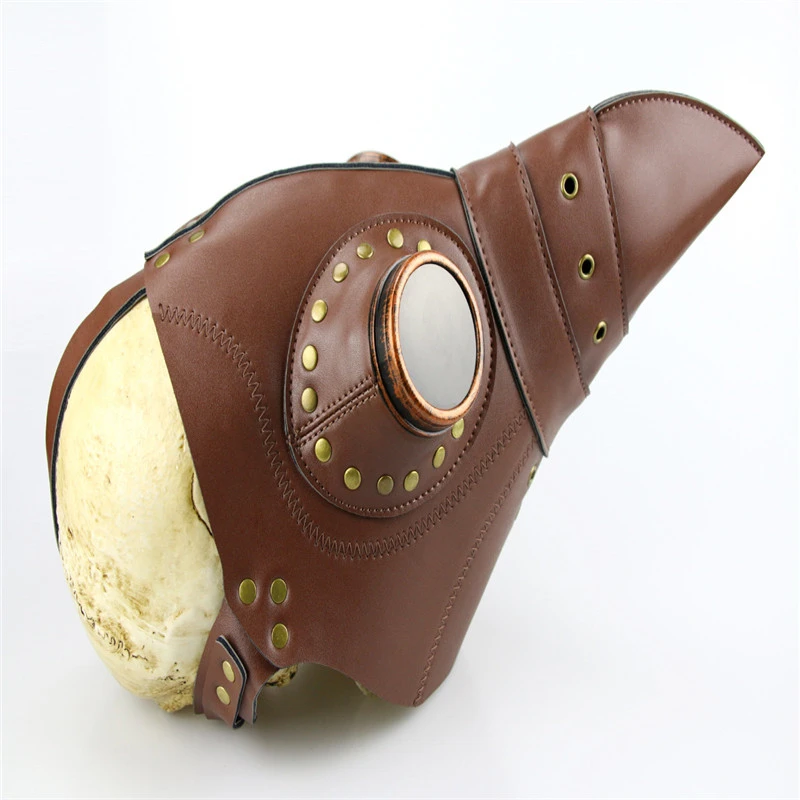 Medieval Steampunk Black Death Plague Doctor Bird Beak Mask