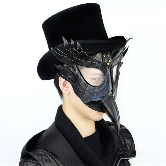 Vintage Steampunk Plague Bird Beak Doctor Masks Gothic Masquerade Ball ...