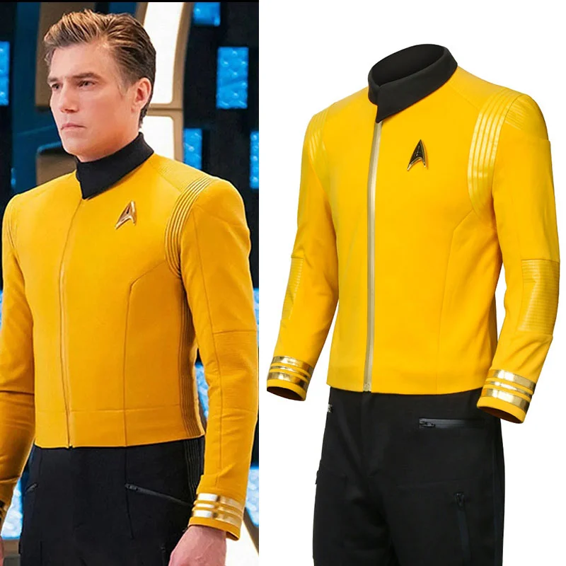 Star Trek Discovery Cosplay Jacket Captain Christopher Pike Badge ...
