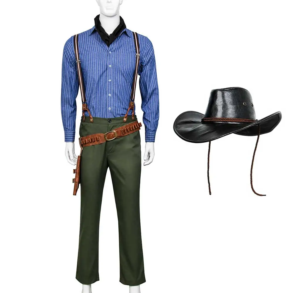 Arthur Morgan Cosplay Costume RDR2 Red Dead: RedemptionⅡ Men Cowboy ...