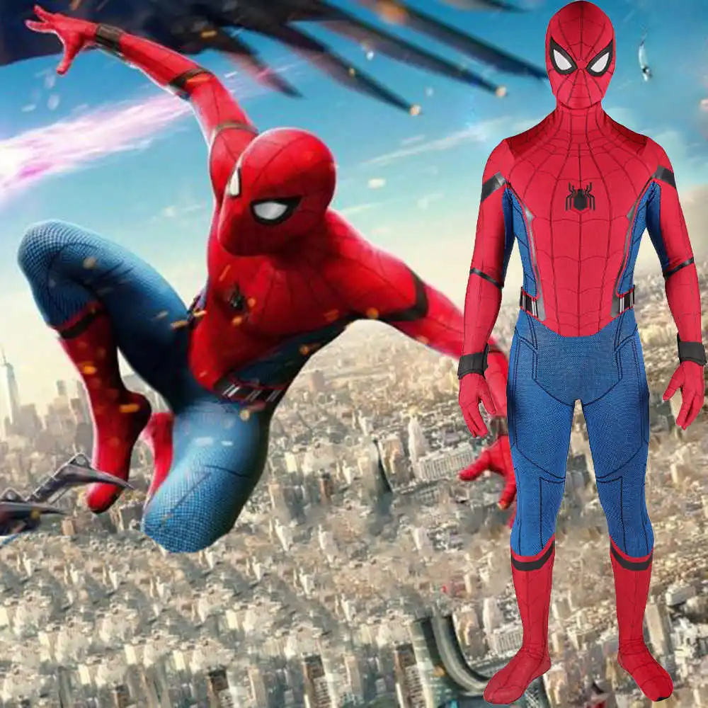 Spider-Man Homecoming Peter Parker Suit With Mask Wrister