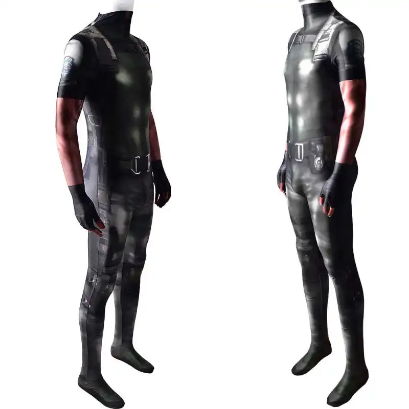 Resident Evil 5 Chris RedField Zentai Suit RE5 Costume